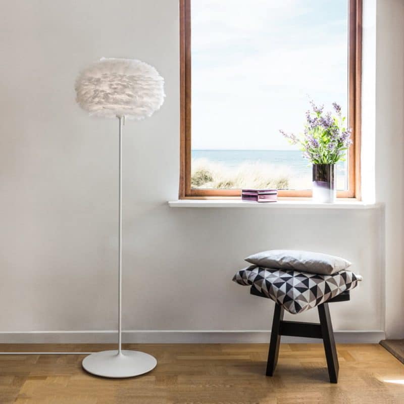 Lampadaire Vintage avec tablette Luzeva