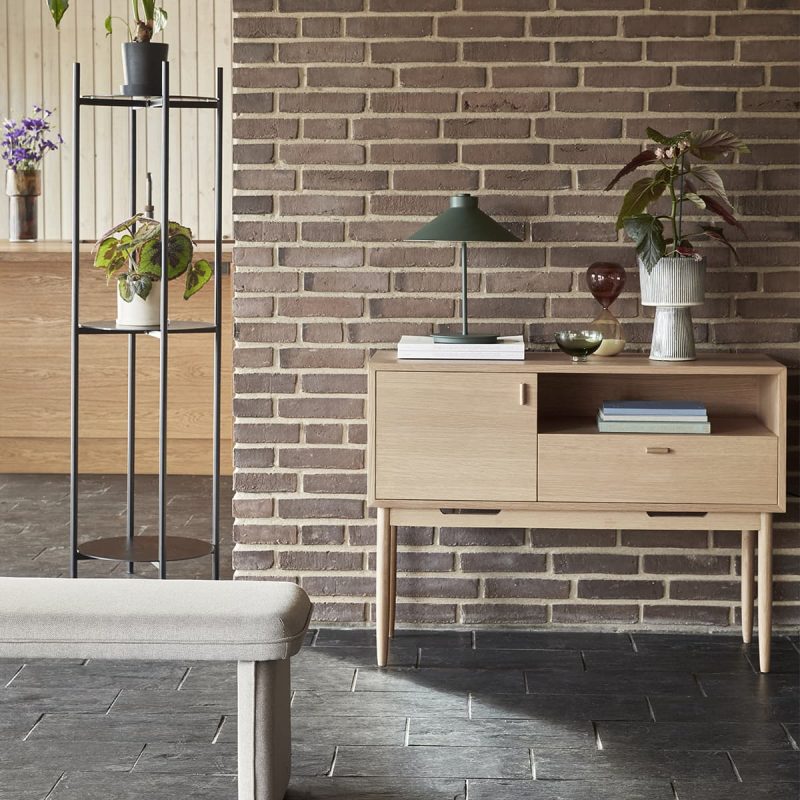 Console en chêne massif et plaqué Hubsch